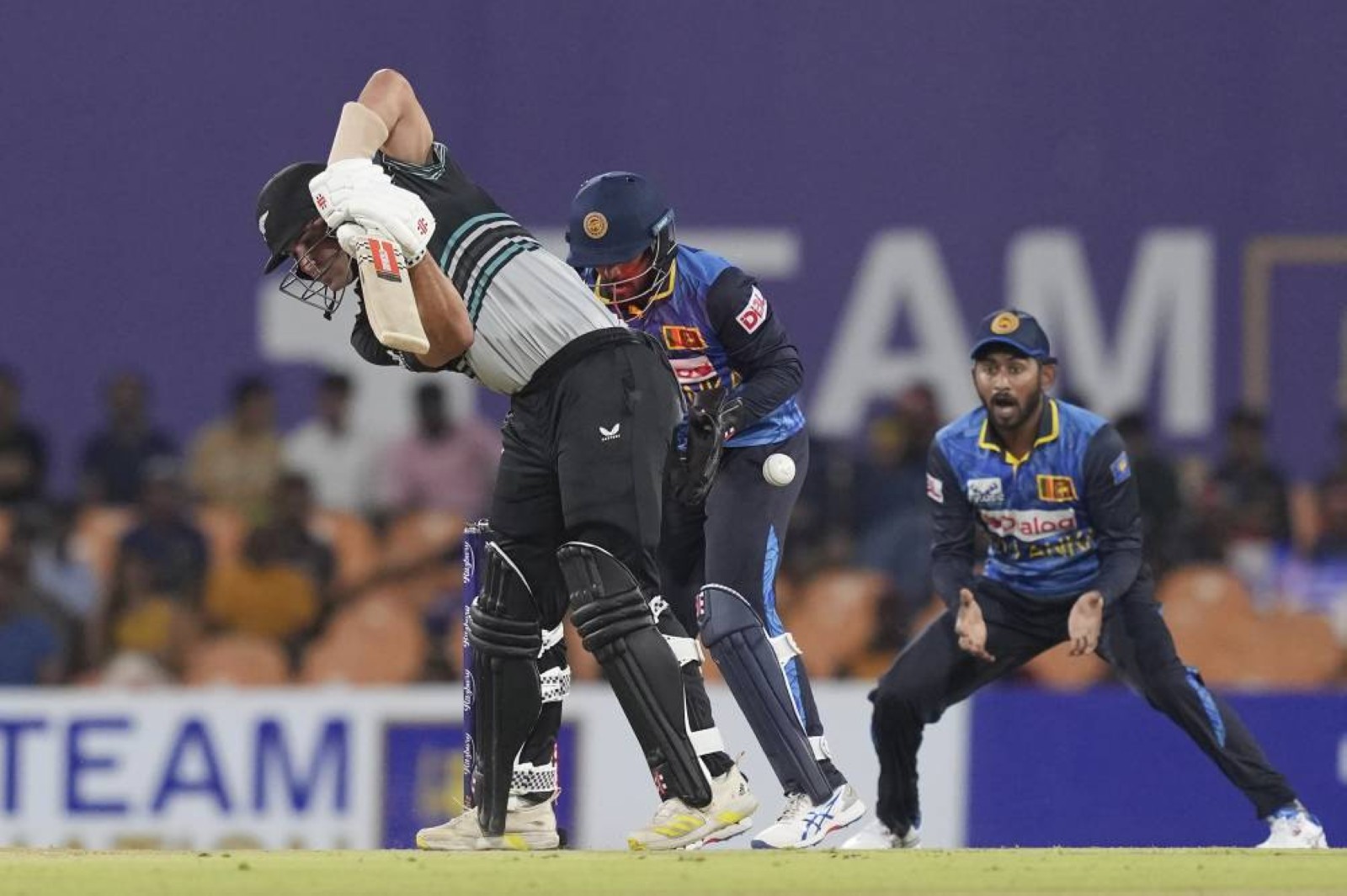 Wellalage takes three for Sri Lanka, New Zealand all out ...
