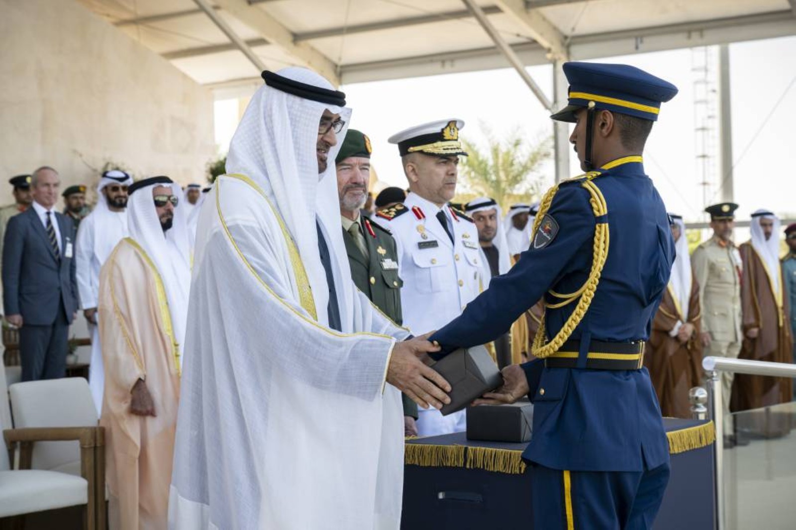 President attends graduation of first cohort of Zayed Mil...