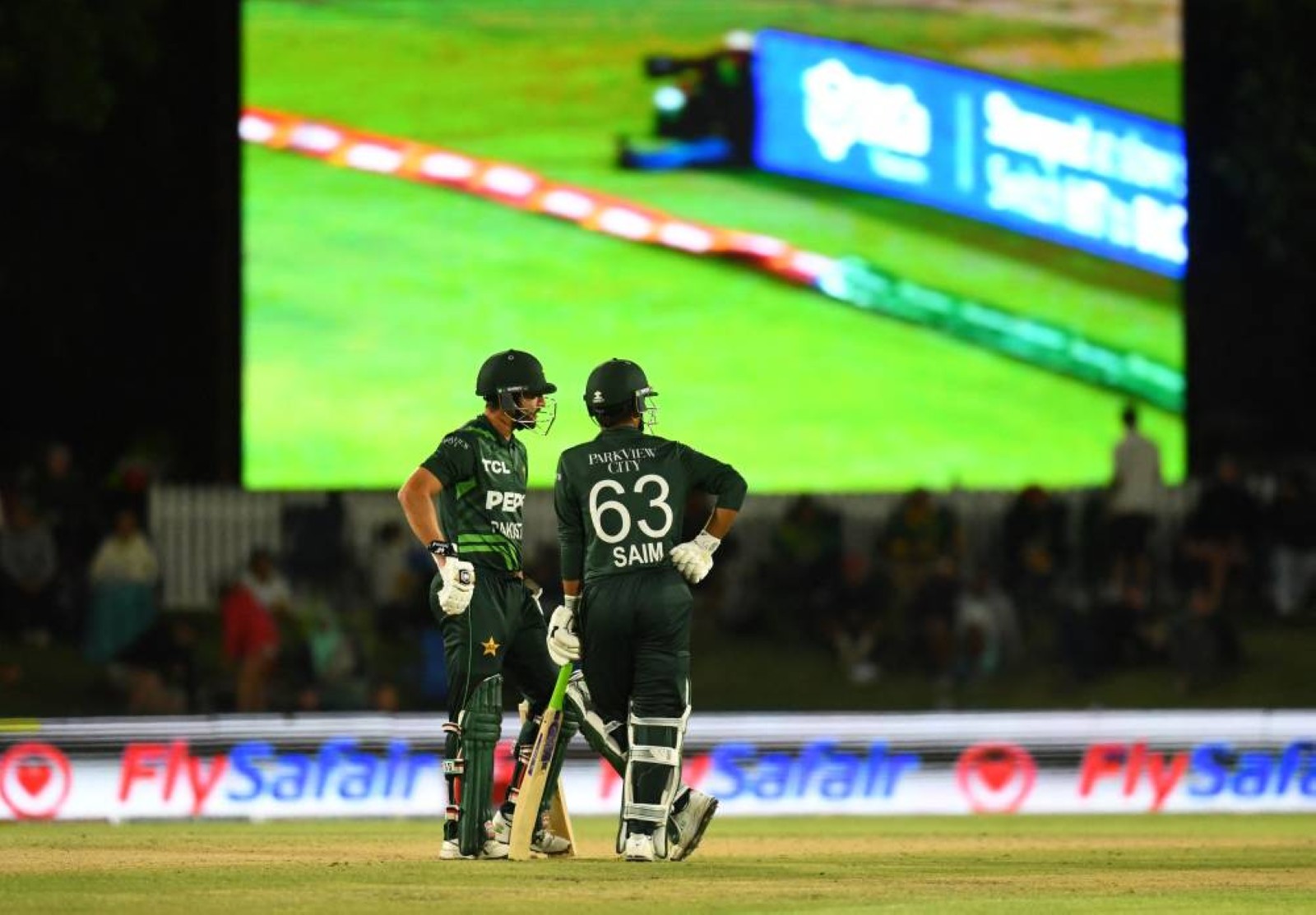 Saim hundred and Salman's all-round effort lead Pakistan ...