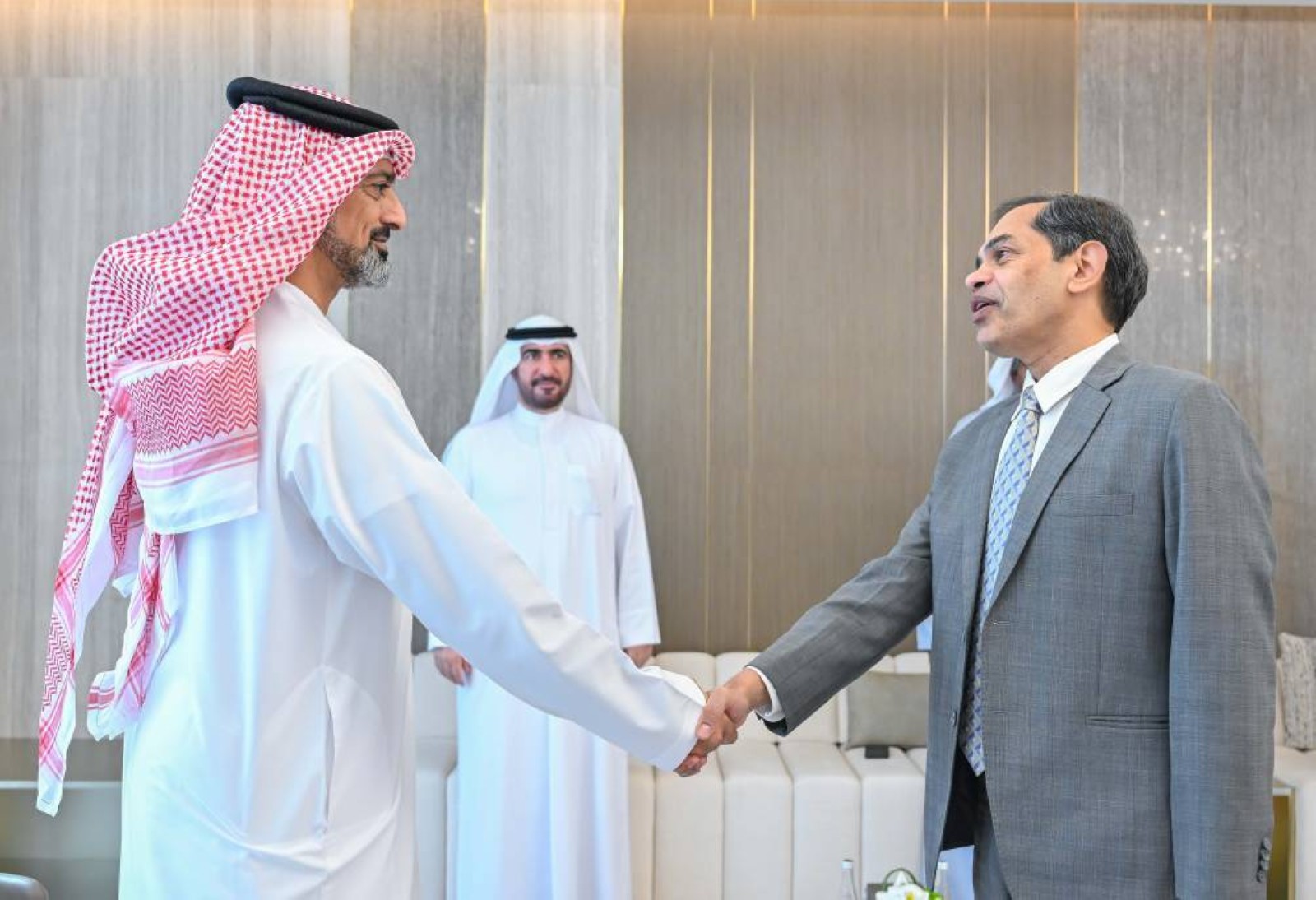 Ajman Crown Prince Sheikh Ammar receives Indian Ambassador Sudhir