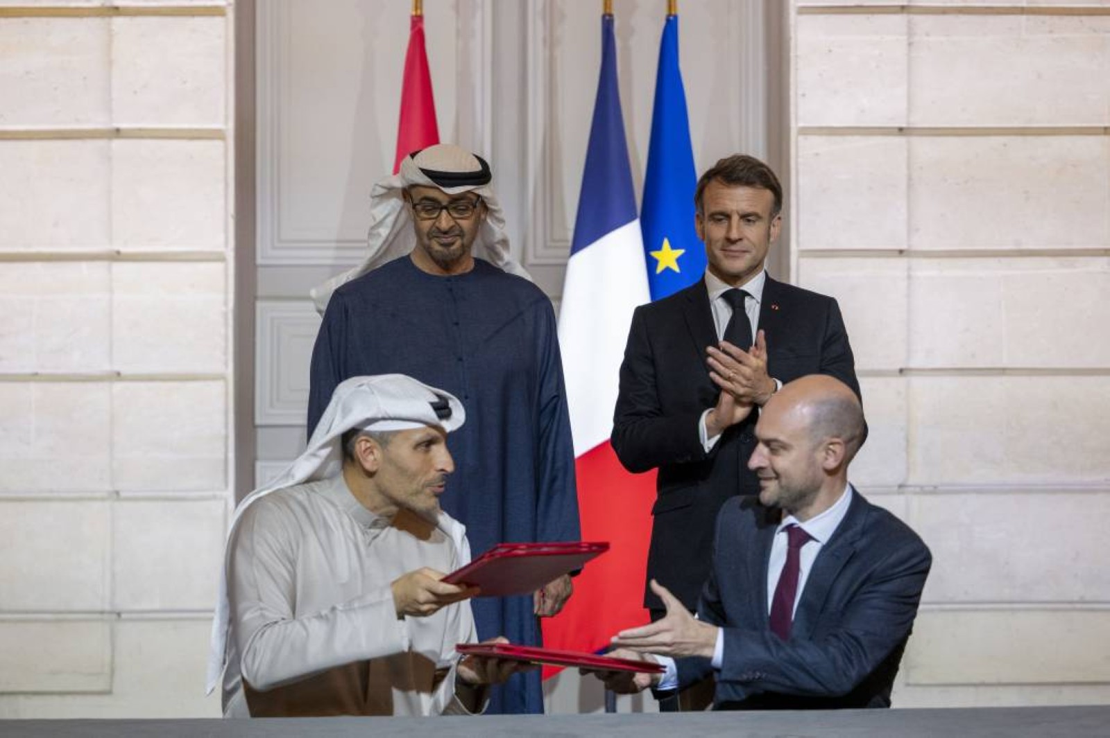 UAE, French Presidents discuss bilateral ties in Paris, w...