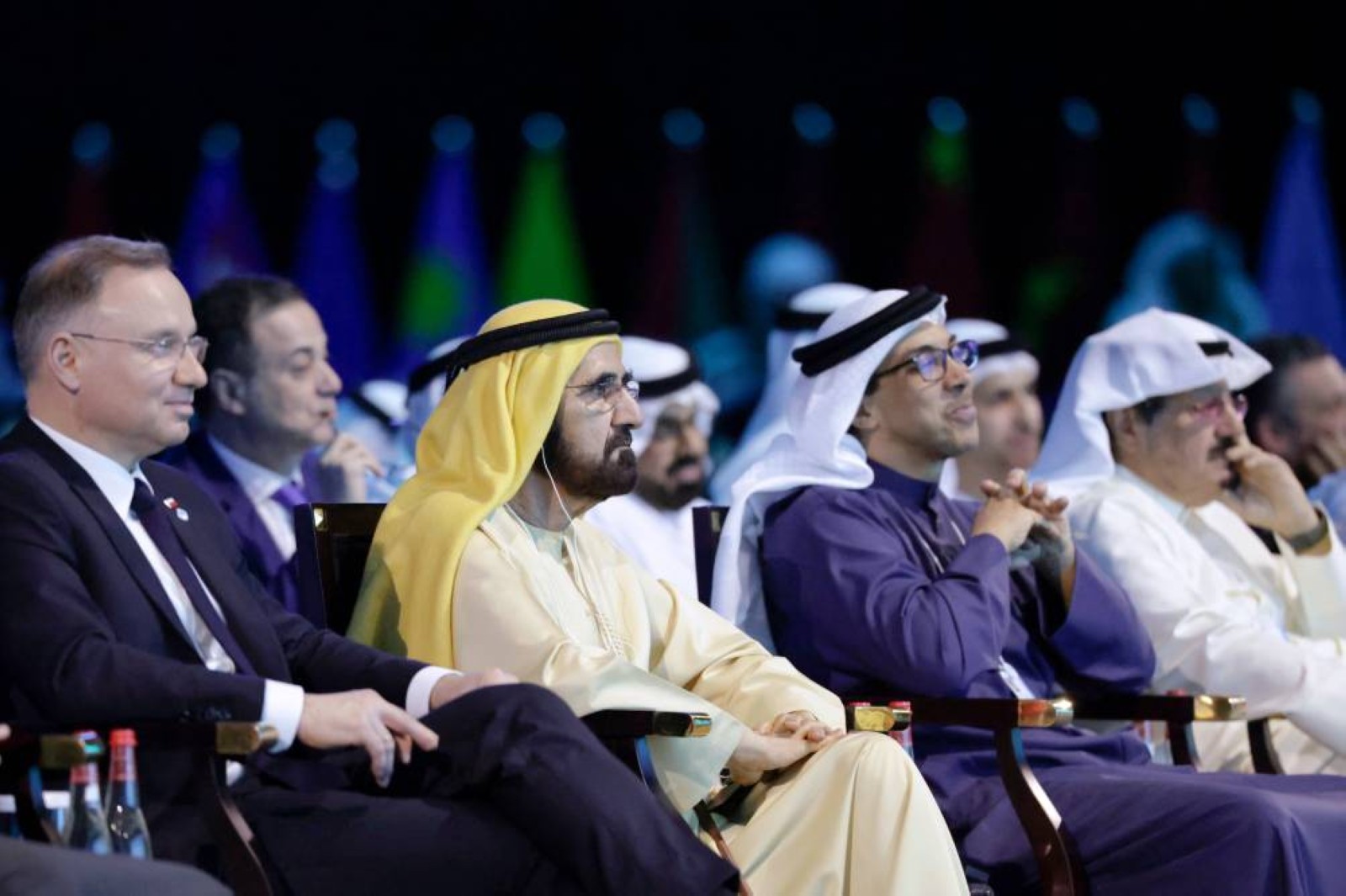 Sheikh Mohammed attends a session hosted by IMF Managing ...