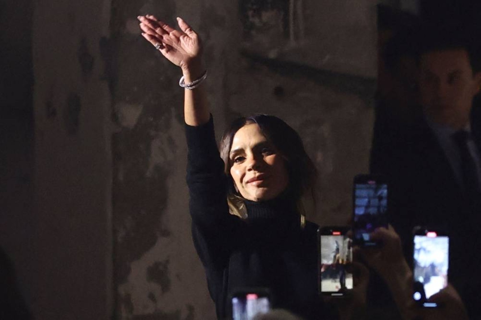 Victoria Beckham shows curled hems and collars at Paris Fashion Week