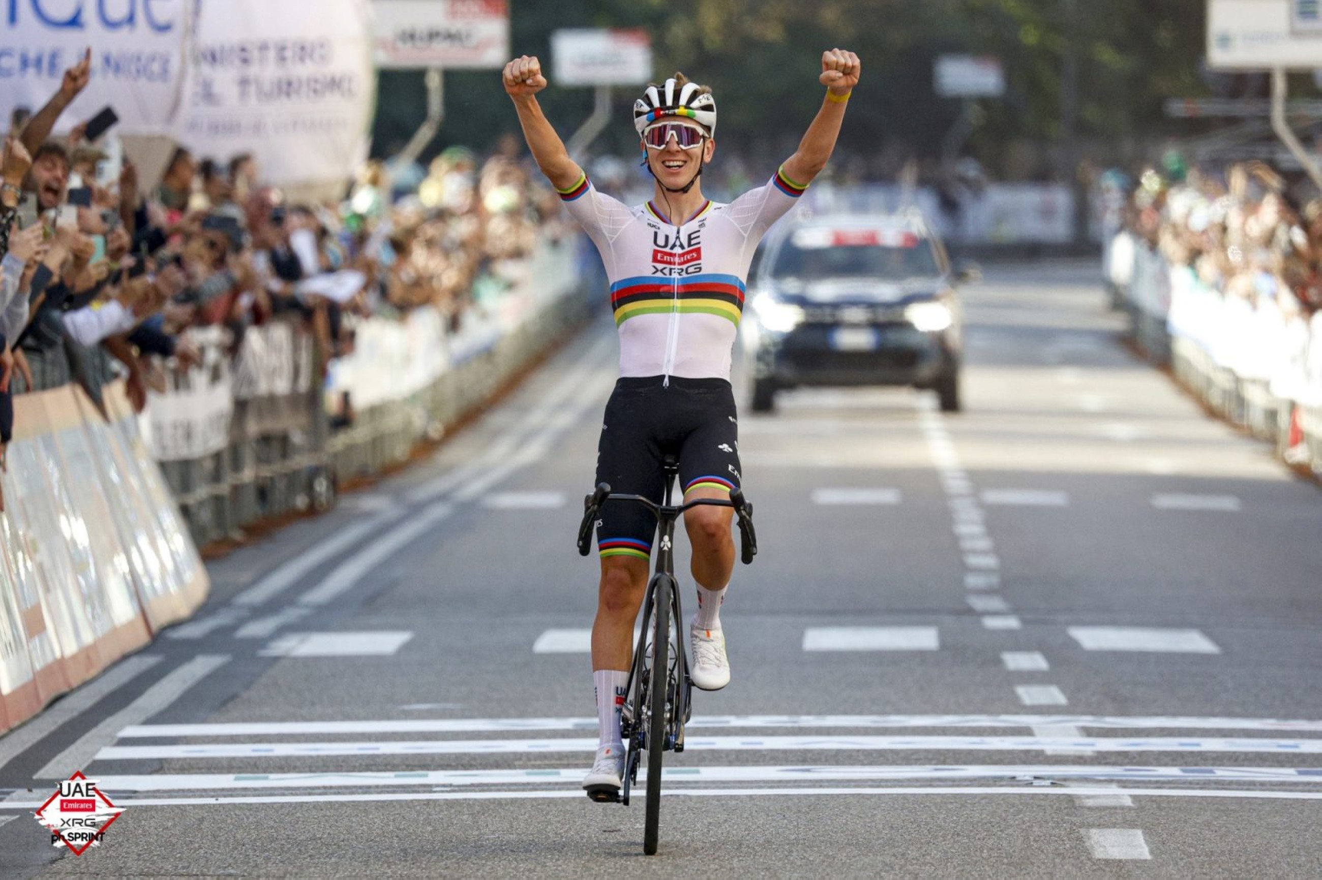 Team Emirates-XRG rider Pogacar solos to victory at Tre V...