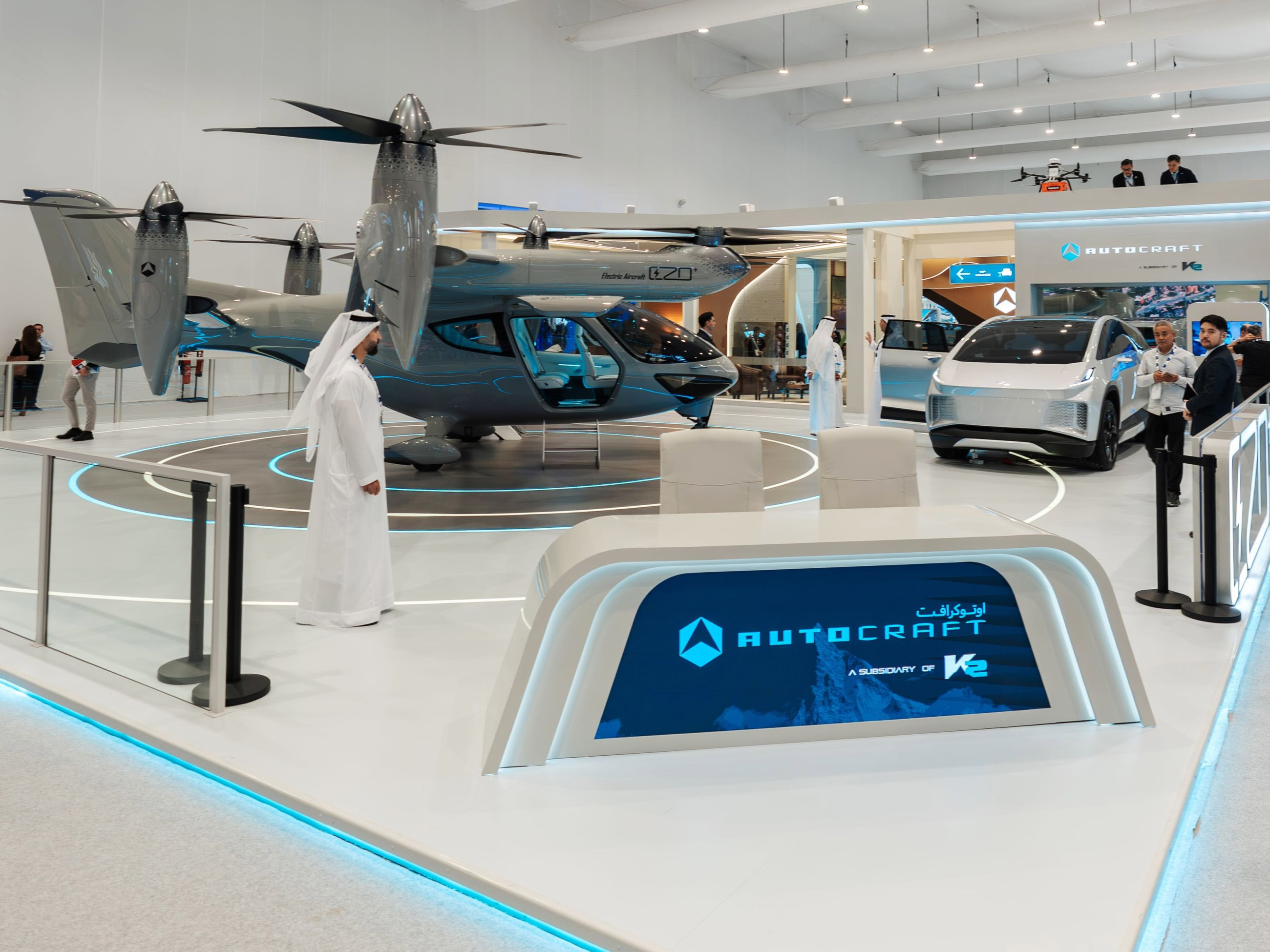 K2’s Autocraft showcasing eVTOL port at Dubai Air Show