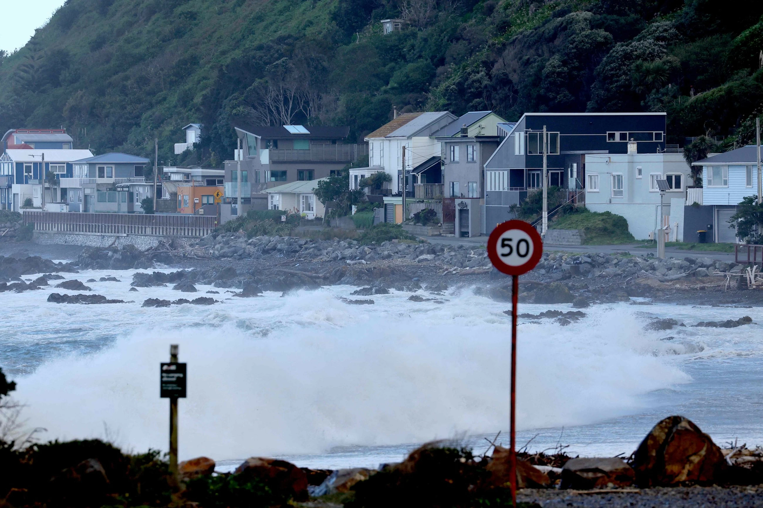 Flights cancelled, roads closed as gale-force winds batte...