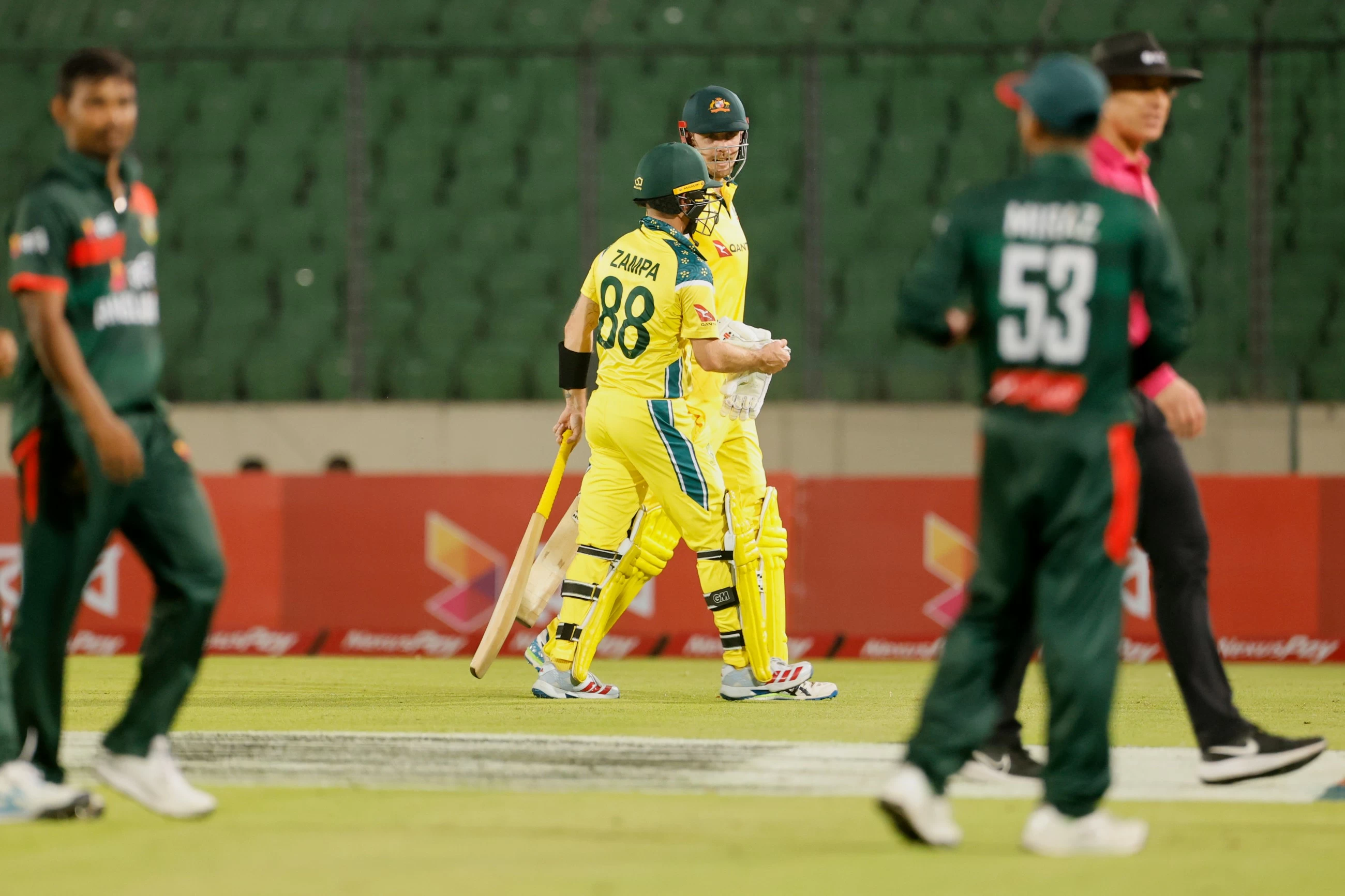Bangladesh stun Australia in rain-affected 1st ODI